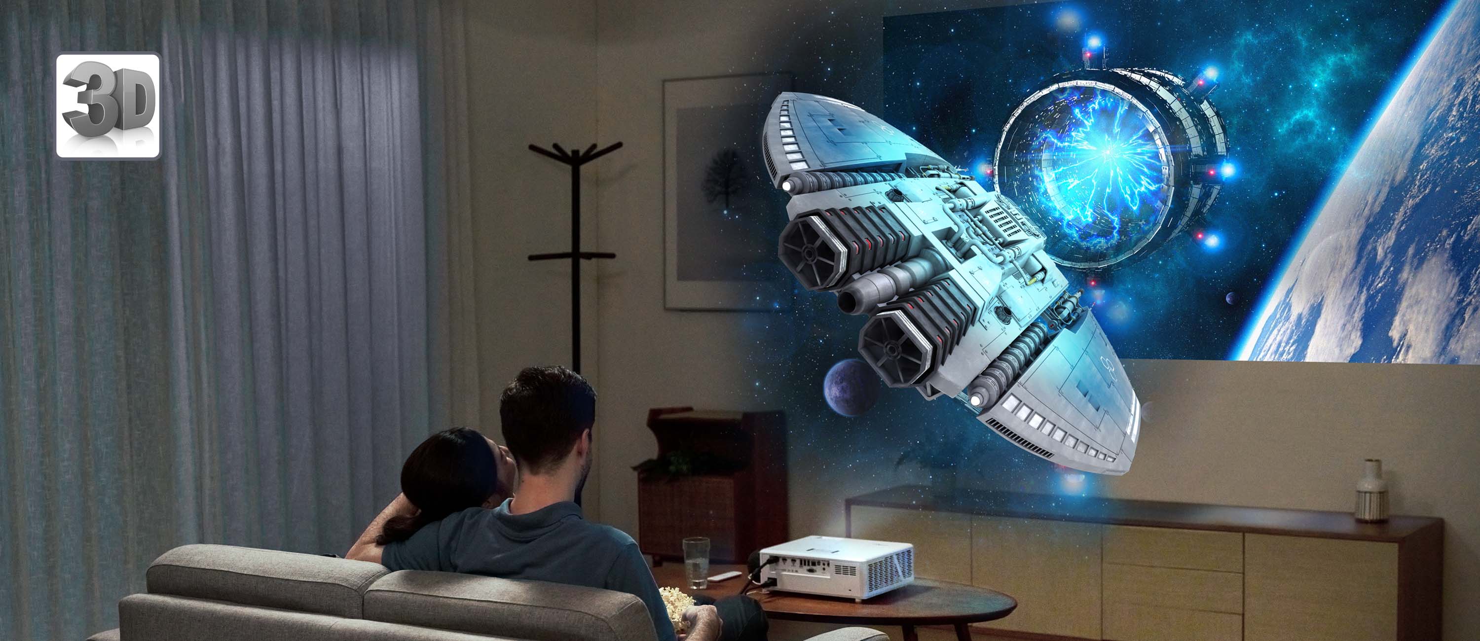 UHZ50 Smart 4K UHD laser home entertainment projector - Optoma UK