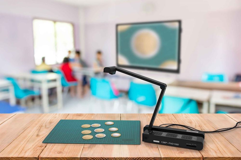 DC455 13MP portable document camera with 8x digital zoom - Optoma UK